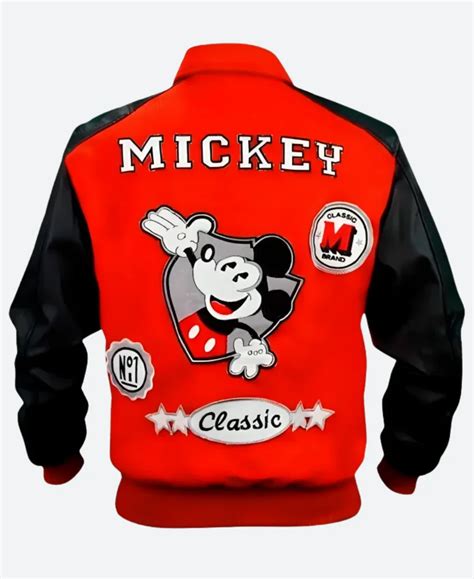 Michael Jackson X Mickey Mouse Varsity Jacket