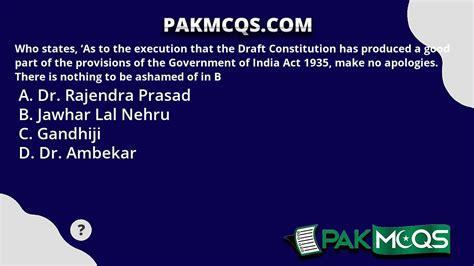Who States As To The Execution That The Draft Constitution Has Produced A Good Part Of The