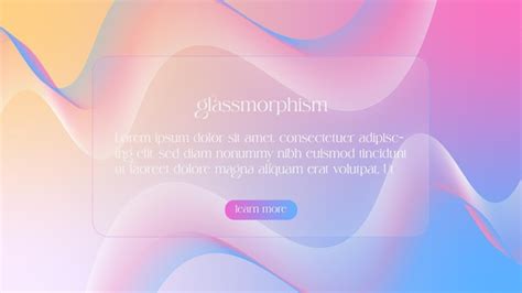 Premium Vector Vector Gradient Glassmorphism Banner