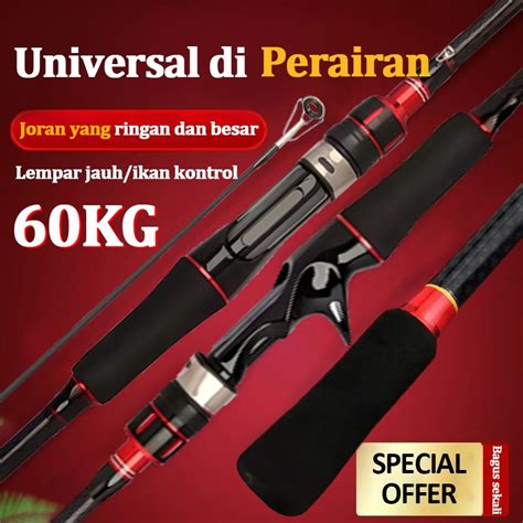 Jual Joran Pancing 165m18m21m24m 60gk Joran Pancingpancingan Set Lengkapjoran Tegek