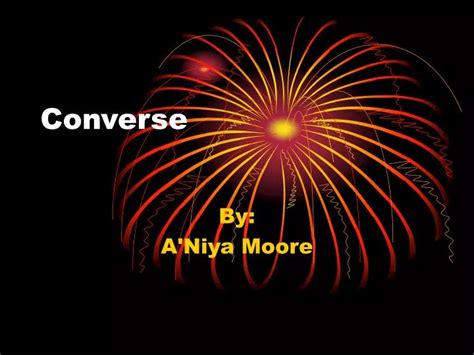 PPT Converse PowerPoint Presentation Free Download ID