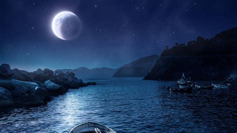 Beach Night Wallpapers Wallpapers Com