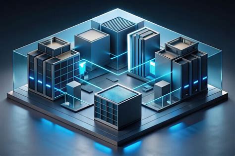 Premium Photo Modern Data Center And Network Infrastructure Solutions