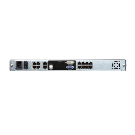 8 Port Cat 5 Dual Rail 19 LCD KVM over IP Switch 1 local 1 remote user access บ มาโคร