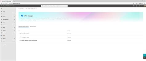 set up the viva engage admin center microsoft learn