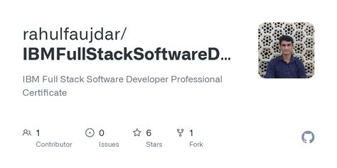 Github Rahulfaujdar Ibmfullstacksoftwaredeveloperassessment Ibm Full Stack Software Developer