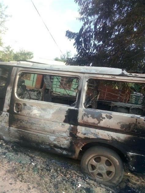 ရွာသားတချို့ သေဆုံးခဲ့ရတဲ့အပြင် ကျေးရွာထဲက ပြည်သူပိုင်ပစ္စည်းများကို စုပုံပြီး မီးရှို့ဖျက