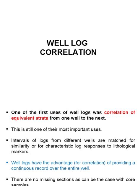 Well Correlation Pdf Reflection Seismology Geology