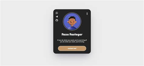 GitHub Rastegardev Profile Cart Profile Card With Html And Css