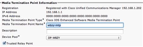 Uc Valley Configure Trust Relay Point In Cucm
