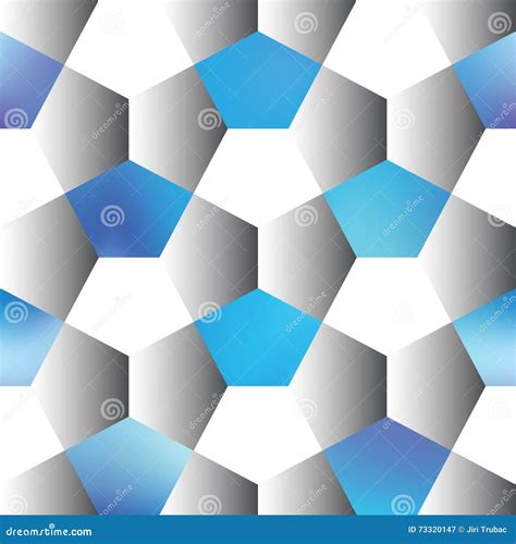 Modern Decorative Hexagons Repeating Geometric Tiles Seamless Pattern Stock Illustration