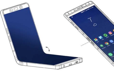 Foto Bocoran Paten Ungkap Cara Kerja Ponsel Tekuk Samsung