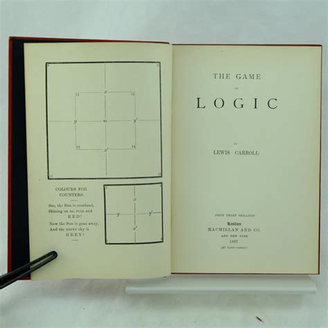 The Game Of Logic By Lewis Carroll Very Good Hardcover 1887 1st Edition Rare And Antique
