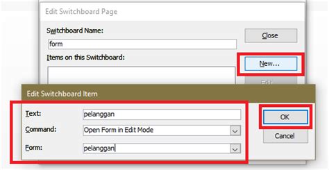 Secoet Dari Yuyu Switchboard Dalam Ms Access