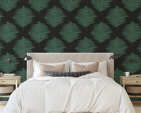 Large Fern Peel And Stick Removable Wallpaper Love Vs Design