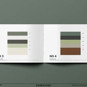 Brand Color Palette Green Brand Color Palette Botanical Colour Scheme