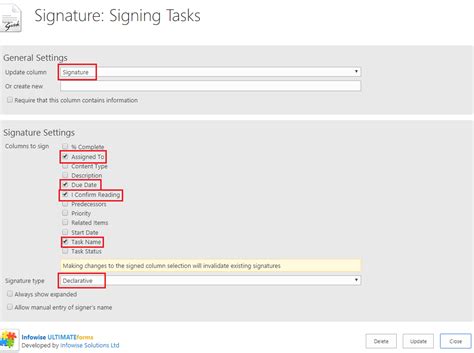 read and sign documents using infowise ultimate forms in sharepoint
