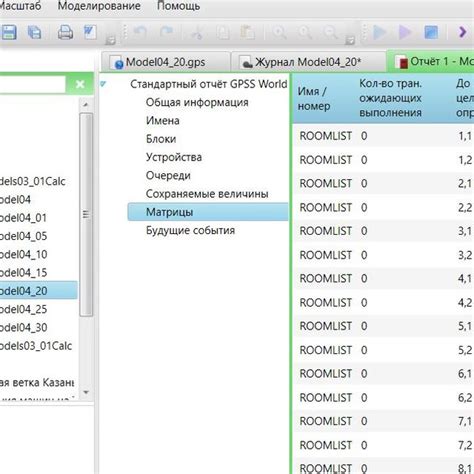 matrix window of the matrix mx roomlist gpss variables some of the most