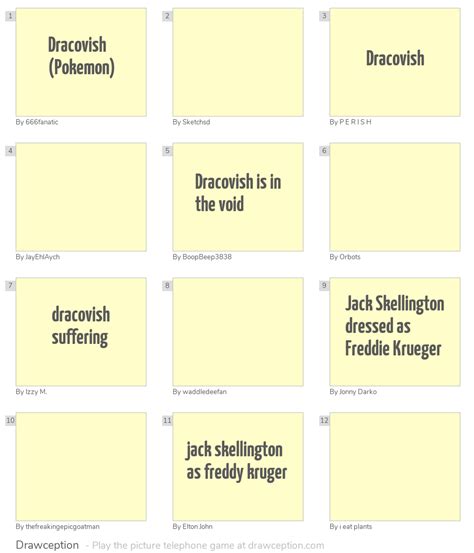 Dracovish Pokemon Drawception