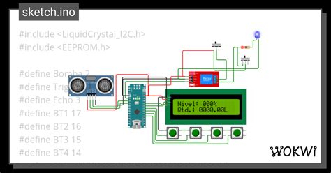 Bomba Automatica Wokwi Esp32 Stm32 Arduino Simulator