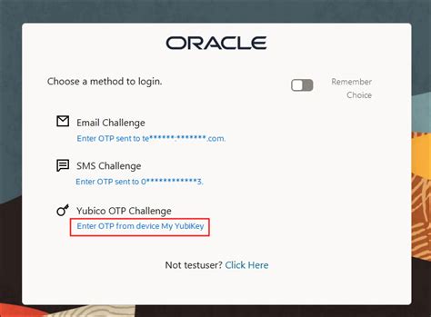使用 Oracle Advanced Authentication 配置 Yubikey