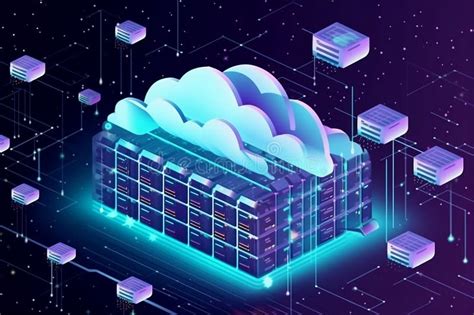 Cloud Computing Concept Generative Ai Stock Illustration Illustration Of Earth Stars 289432672