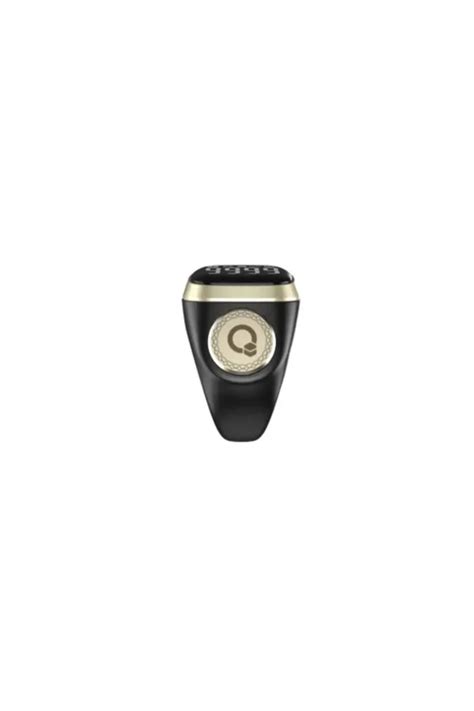 İqibla E01 Akıllı Zikirmatik Zikir Yüzüğü 22mm Siyah Dijital Sesli