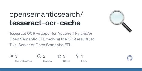 GitHub Opensemanticsearch Tesseract Ocr Cache Tesseract OCR Wrapper For Apache Tika And Or