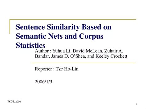 Ppt Semantic Sentence Similarity A Novel Approach Powerpoint