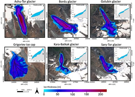 Lia Geometries Of The Different Ice Masses Reconstructed With The Ice