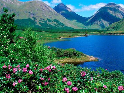 ทะเลสาบล้อมด้วยภูเขา ภาพธรรมชาติ