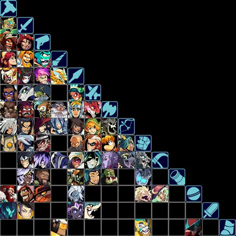 Brawlhalla Legendweapon Chart Incl Seven Rbrawlhalla