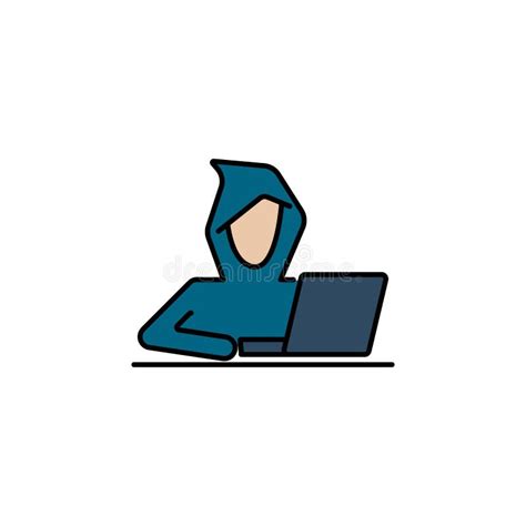 Hacker Hack Icon Can Be Used For Web Logo Mobile App Ui Ux Stock Illustration