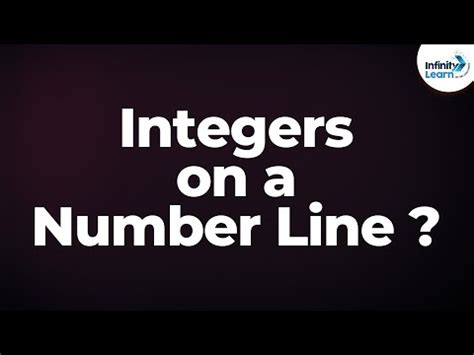 Representation Of Integers On A Number Line Video Lecture Mathematics Maths Class
