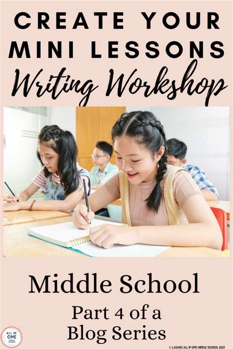 Creating Effective Mini Lessons For Writing Workshop All In One Middle School