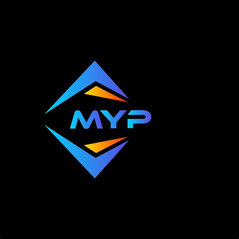 Myp Abstract Technology Logo Design On Black Background Myp Creative Initials Letter Logo
