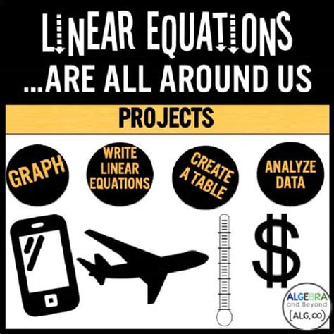 Graphing Linear Equations Project Real World Functions Pbl Activity Algebra
