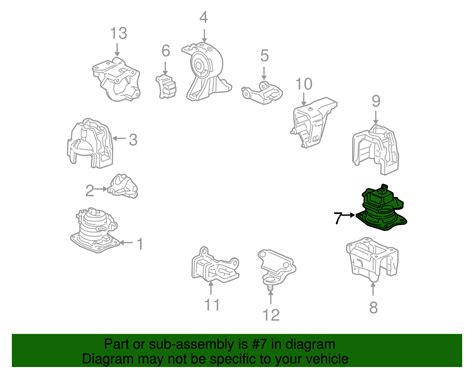 50810 Shj A63 2008 2010 Honda Odyssey Rubber Assembly Rear Engine Mounting Acm Honda Car