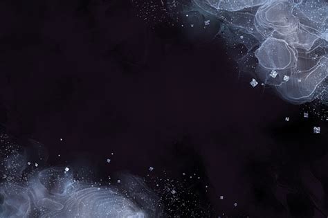 검은 배경에 알코올 잉크 아트 연한 푸른 파도에 반짝임 텍스트를위한 공간 밤 또는 파티 개념 어두운 배경에 액체 0명에 대한 스톡 벡터 아트 및 기타 이미지 Istock