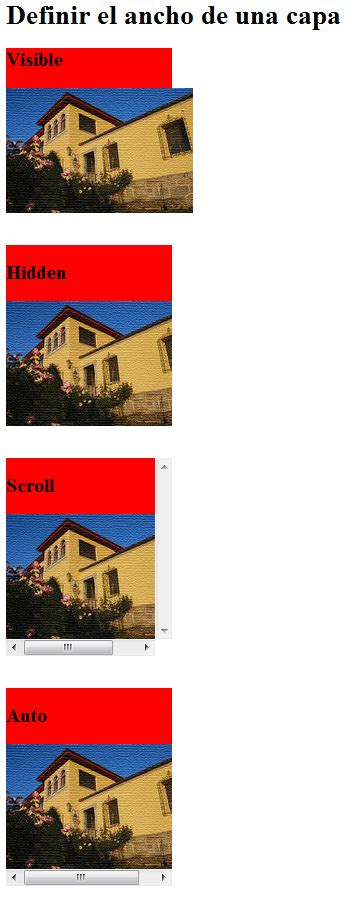 Controlando El Overflow De Una Capa