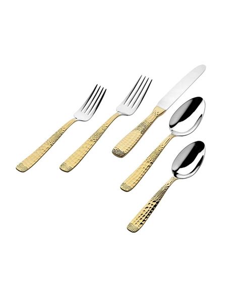 Godinger Donatella Gold And Silver 20 Pc Flatware Set Service For 4