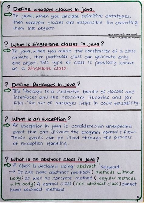 Java Interview Questions And Answers Handwritten Pdf Connect 4 Programming