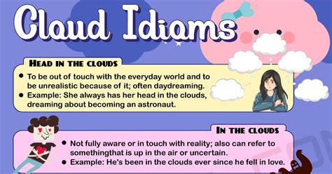 24 Cloud Idioms Breezy Expressions You Should Get Acquainted With • 7esl