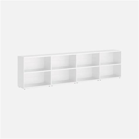 European Made Case Bookcase 4x2 Maxi White Shelving Shop