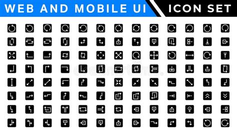 Ui Icons Set Vector For Mobile Web Social Media Business User Interface Elements For