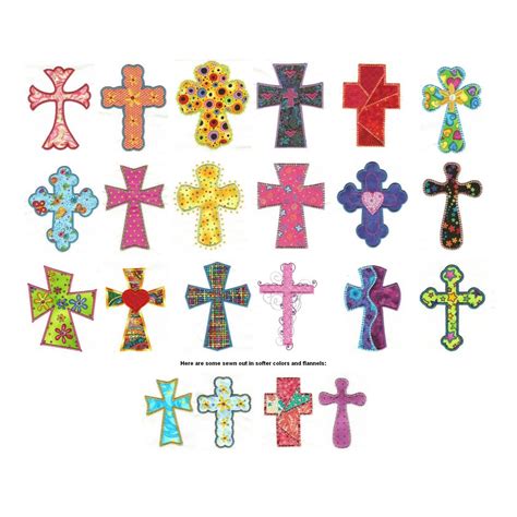 Three Cross Machine Embroidery Designs