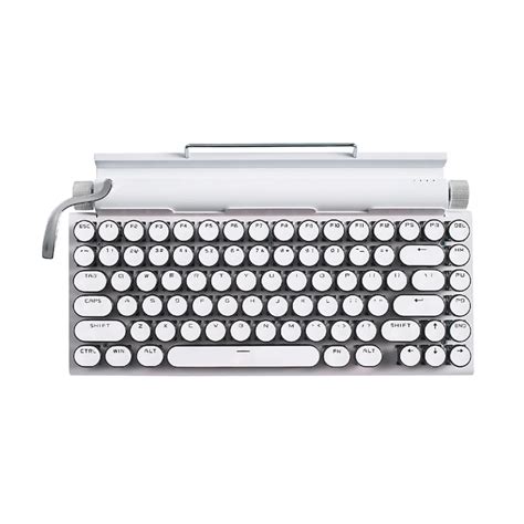 Classic Typewriter Bluetooth Keyboard With Stand White The Pnk Stuff