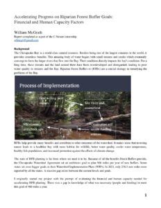 Updated Accelerating Progress On Riparian Forest Buffer Goals Chesapeake Riparian Forest