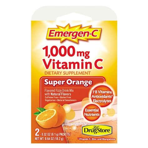 Emergen C On The Go Super Orange Drink Mix 2 Pack Lds78002 The Home