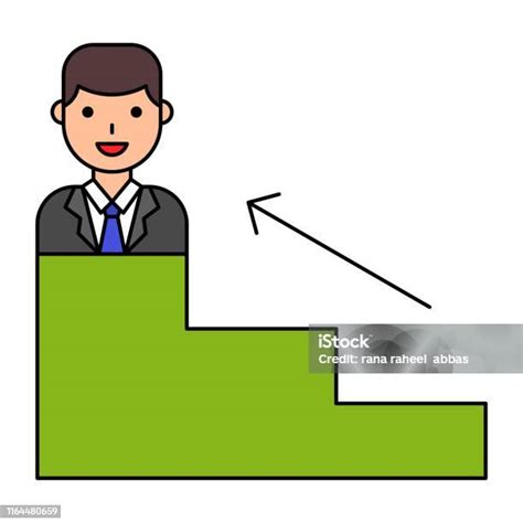 계단 벡터를 올라가는 사업가 아이콘 채워진 스타일 편집 가능한 윤곽선 아이콘 남자에 대한 스톡 벡터 아트 및 기타 이미지 남자 남자 사업가 벡터 Istock